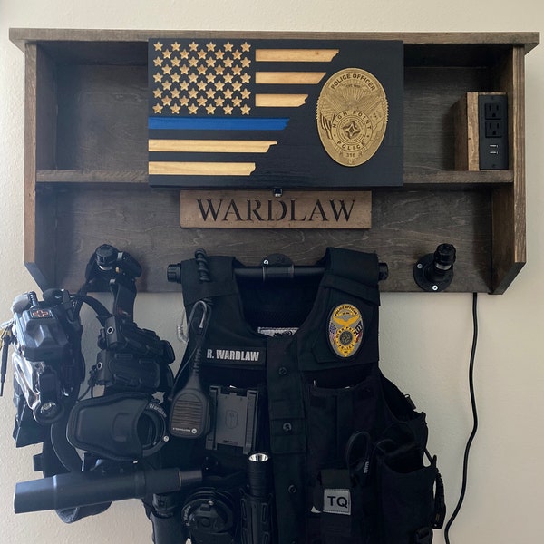 US Border Patrol Wood American Flag Custom and Border Protection CBP - Etsy