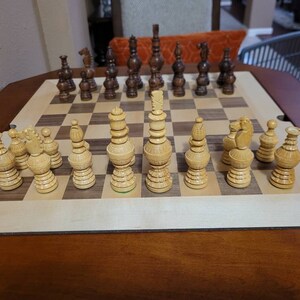 Beautifully Detailed 20x20 Inch Solid Wood Chess Board NO - Etsy
