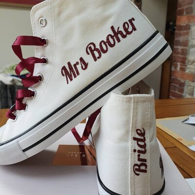 Bridal Party Trainers / Shoes / Converse Iron on Vinyl Transfers ...