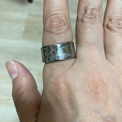 Coin Ring Yellowstone National Park SILVER Quarter Honeymoon, Vacation ...