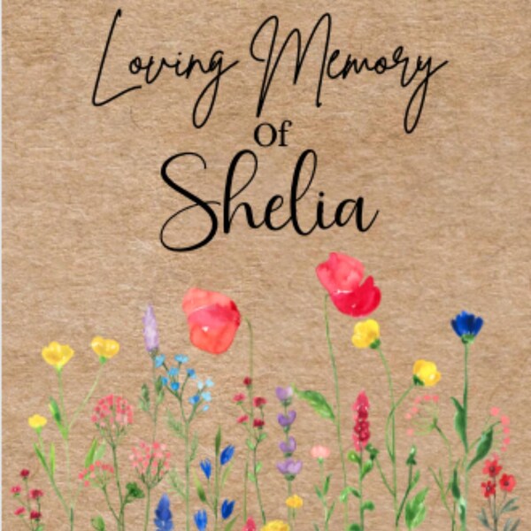In Loving Memory Forget-me-not Seed Packet, Memorial Favor, Funeral ...