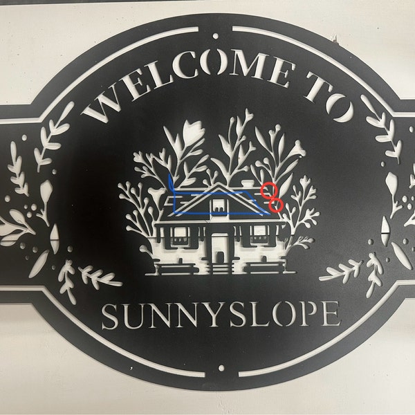 Custom Metal Farm Name Wall Sign, Personalized Farmhouse Sign, Last ...