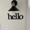 Hello Word Sign, Metal Script Sign - Etsy