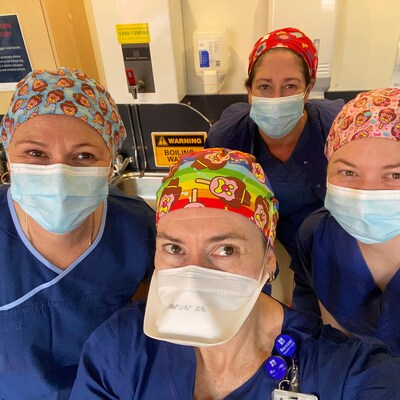 Mouse and Friends Surgical Scrub Hat personalised Scrub Hats, Scrub ...