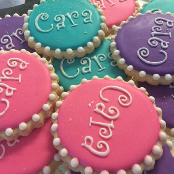 Custom Monogram Cookies - Etsy