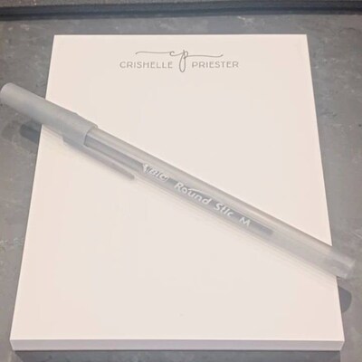 Professional Notepad With Name / Corporate Gift Notepad / Personalized ...