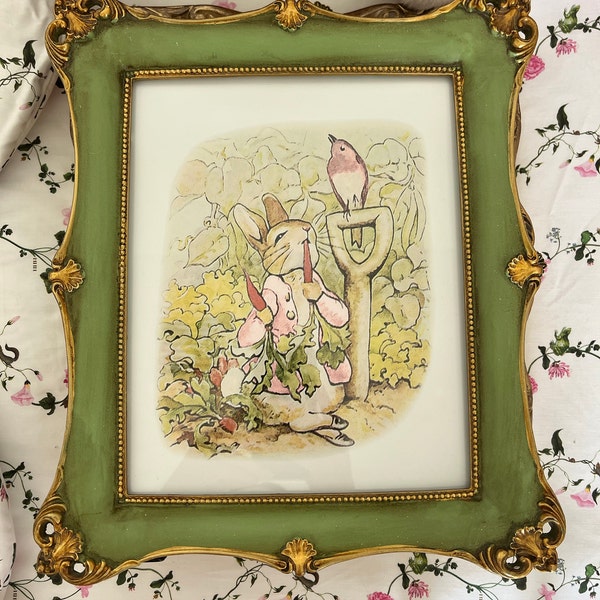 PETER RABBIT Wall Art Pink Peter Rabbit Prints Vintage Girl Nursery ...