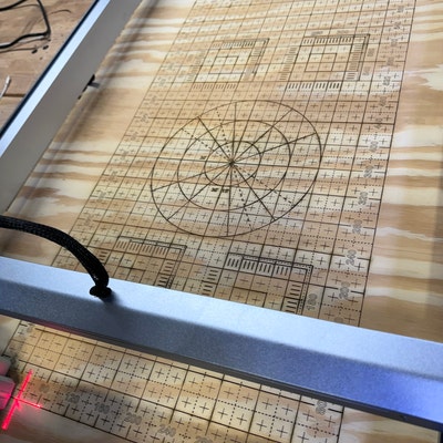 Basic Waste Grid 380x380 Mm Laser Machine. Ready Lightburn File. - Etsy