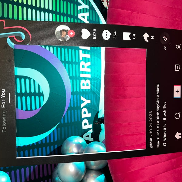 Tiktok Frame Social Media Prop Photo Booth Frame Tik Tok Prop Tiktok ...