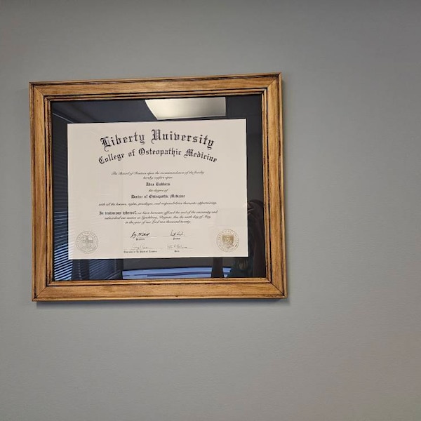 Clear Pine Diploma Frame With Mat: Handmade Certificate Holder - Etsy
