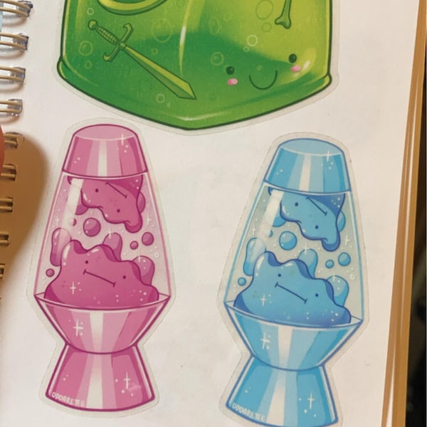 Lava Lamp Stickers Series 6 - Pink Blob Lava Lamps - Transparent ...