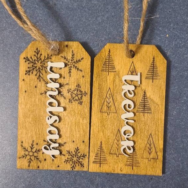 Stocking Tags Laser Cut File, Christmas Stocking Name Tags SVG ...