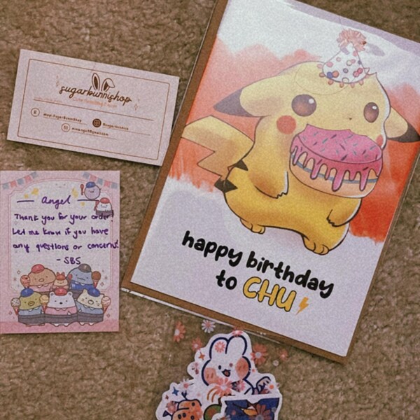 PRINTABLE Mochi Psyduck Birthday Card Instant Download Printable Card ...