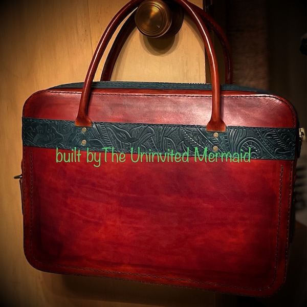 Leather Laptop Bag Pattern - PDF - Leather Pattern - Leather DIY ...