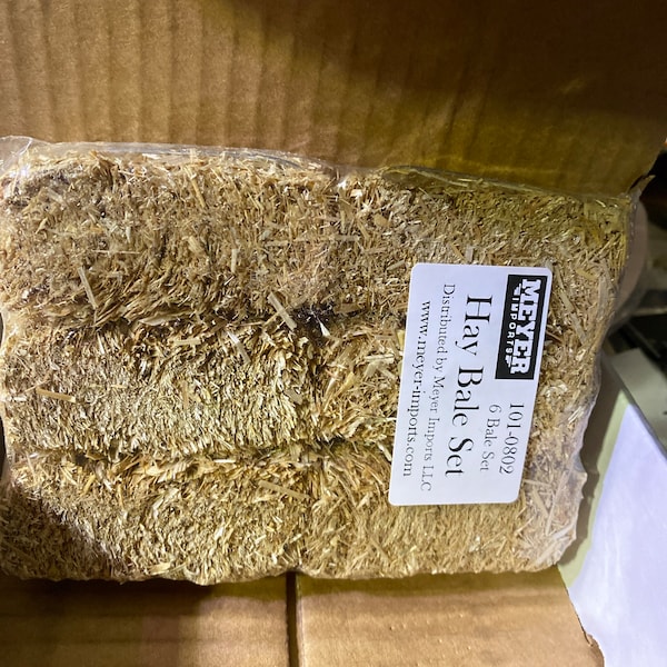 Miniature Hay Bales Set of 6 | Farm Themed Birthday | Miniature Project ...