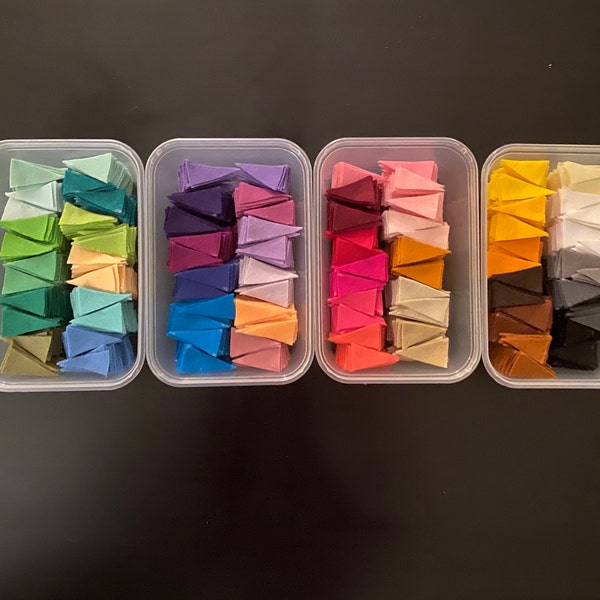 Rainbow Felt Stack - 45 Colours of Wool Blend Felt - Etsy