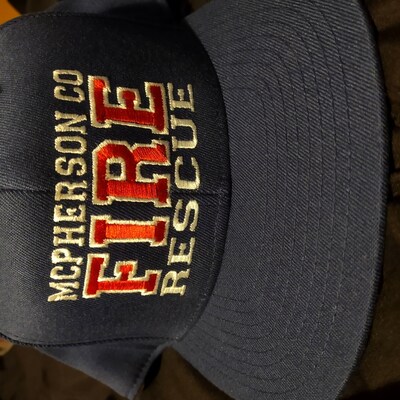 Free Personalization, Custom Fire Department Embroidered Hat, Fire Dept ...