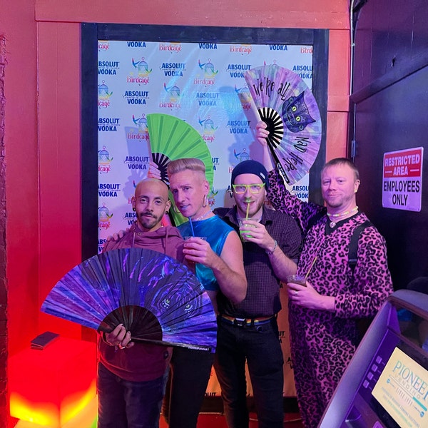 Neon Tiger Hand Fan / UV Glow Fan / Party Fan / Rave Accessory ...
