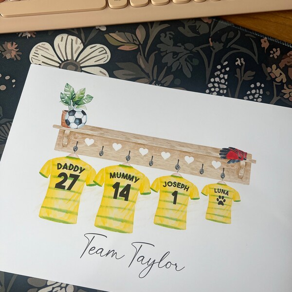 Fathers's Day Print of Child's Drawing Images Personalised Including ...