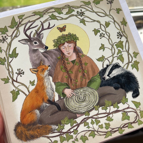 In the Arms of Grace Greetings Card by Wendy Andrew - Etsy
