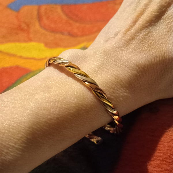 5mm Hammered Wide Bangle for Women 925 Solid Thick Heavy Sterling ...