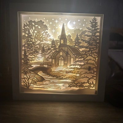 Jesus 8 Paper Cut Light Box Template, 3D Shadow Box SVG Files, Shadow ...