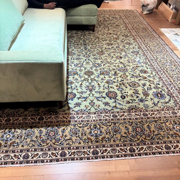 5x9 Vintage Rug, Beige Turkish Area Rug, Ivory Rug, Wool Anatolian ...