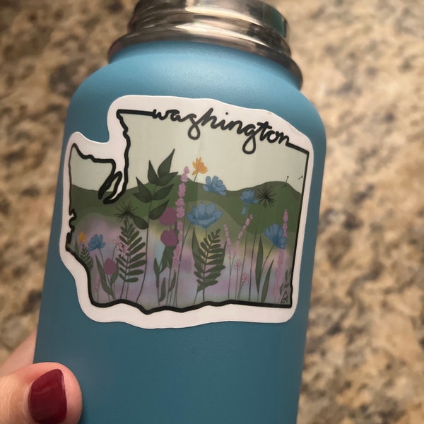 Cute Washington Sticker - Washington State Sticker - WA Nature Sticker ...