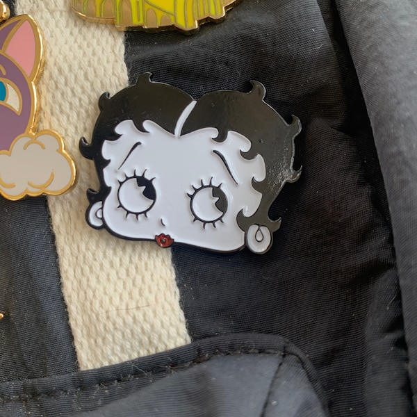 Betty Boop Head Enamel Pin - Etsy
