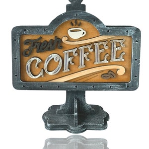 Add on Fresh Coffee Mini Sign in SVG and PDF for Our Mini Post Drop in ...
