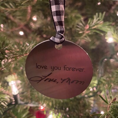 Your Handwritten Ornament personalized Christmas Ornaments - Etsy