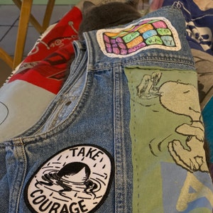 Take Courage - Embroidered Iron on Patch - Etsy