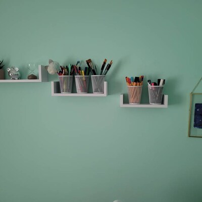 Retro 5 Section Rectangular Wall Unit Metal Wire Floating - Etsy UK