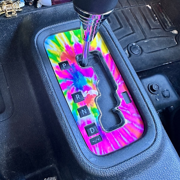 Shifter Gear Plate Overlay Decal Double Layered Compatible With 2012-2018 Wranglers All Sub ...