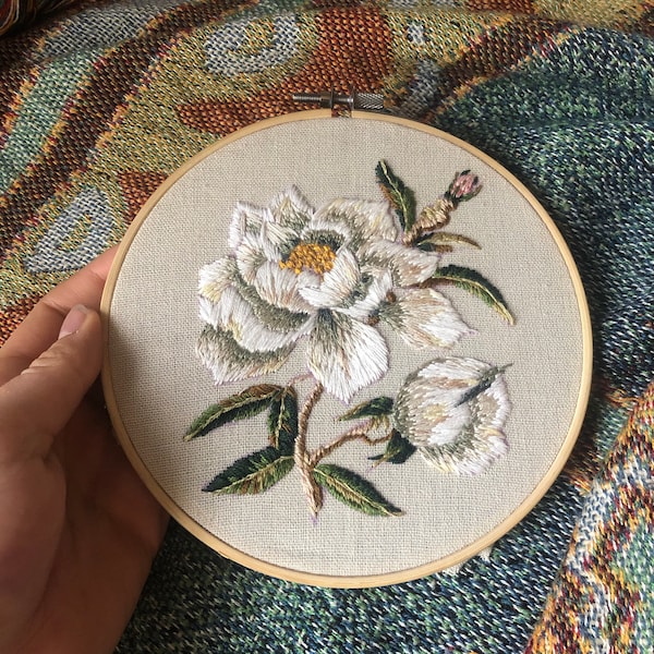 Iris Embroidery Tutorial | Intermediate - Etsy