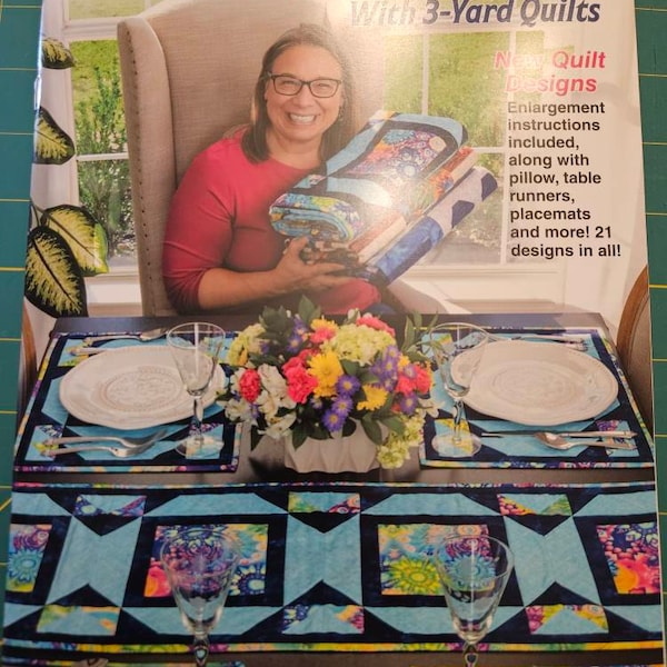 Pretty Darn Quick! 3-yard Quilts Book ( 031940 ) by Fabric Café - Etsy