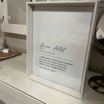 Eyebrow Chart Print, PMU Artist Decor, Microblading Wall Poster ...