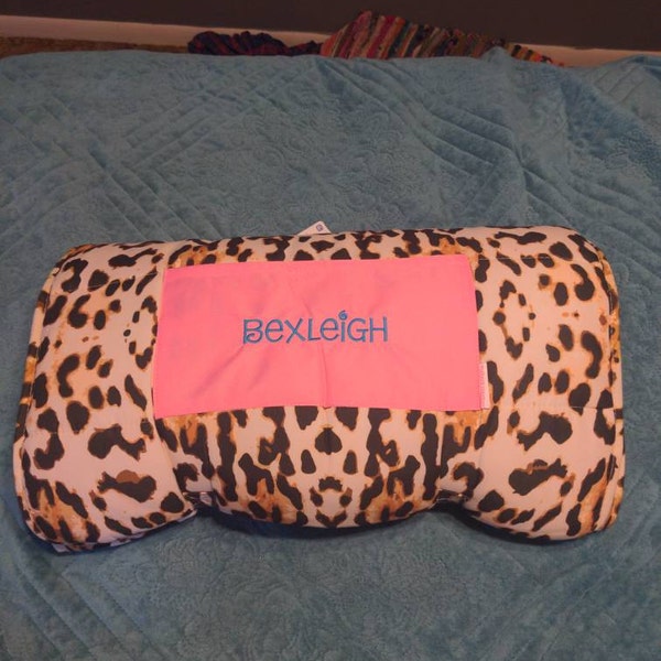 Leopard Nap Mat, Little Girl Nap Mat, Preschool Nap Mat, Pre-k Nap Mat ...