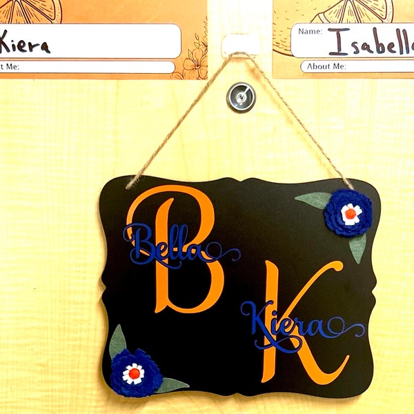 Sorority Name Banner, Greek Letter Sign, Dorm Name Banner, Personalized ...