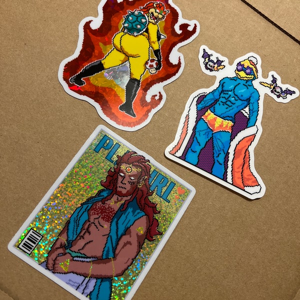 Wiggler Mario Brothers Sticker Clear - Etsy