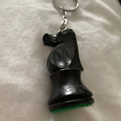Hand Made Quirky Chess Piece Keyring or Keychain New CHOICE of - Etsy