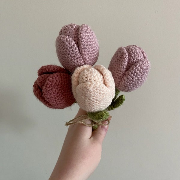 Crochet Pattern Tulip, Amigurumi Flower, PDF Tutorial Easter Decor - Etsy