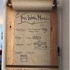Wall Mounted Note Roll MULTIPLE SIZES , Wall Mounted Memo Pad, Butcher ...