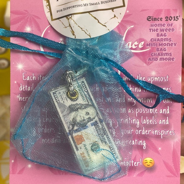 Lucky Money Charm! Mini 100 Dollar Bill Charm - Etsy