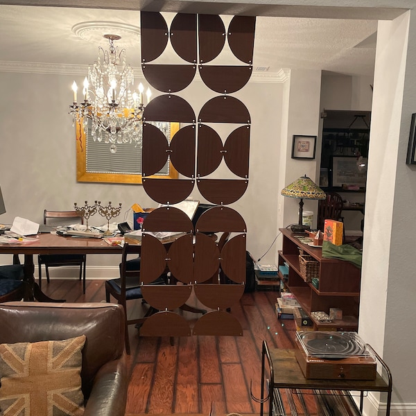 Room Divider Brown 1set of 24pcs Hanging Divider - Etsy