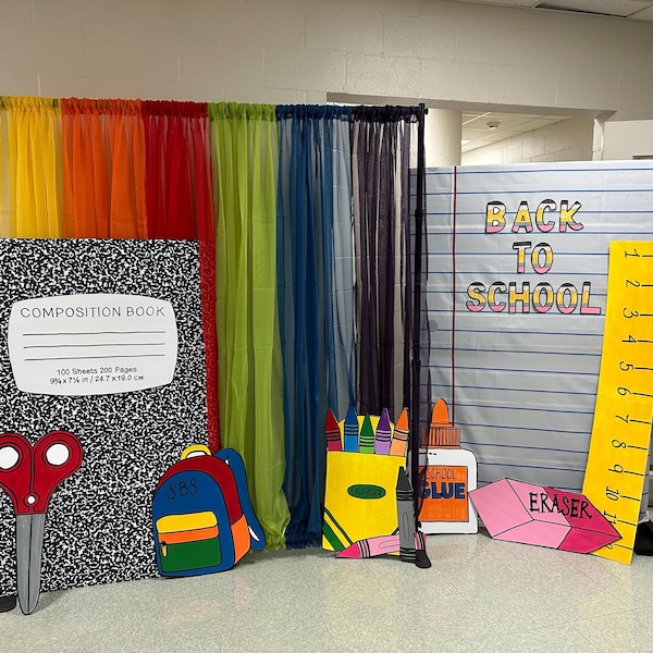 Printable Bulletin Board Border With Composition Book Notebook Pattern ...