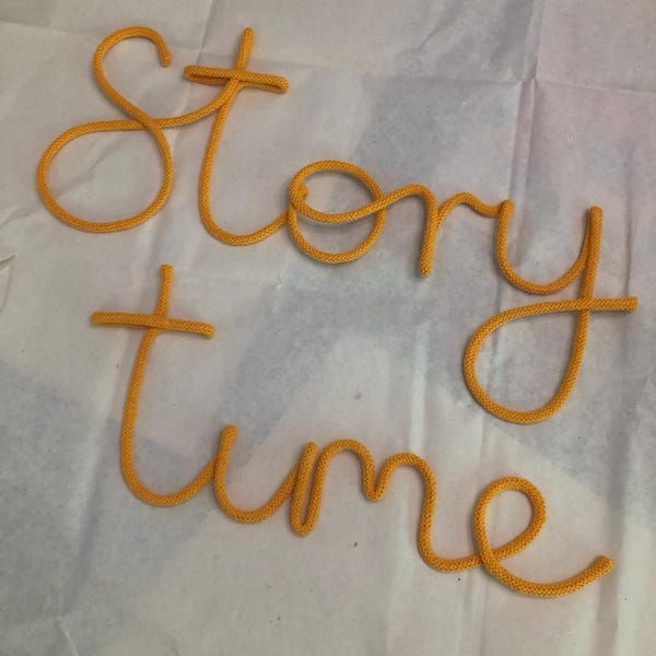 Read Rope Wire Sign, Reading Corner Sign , Story Time Bookshelf Signage ...
