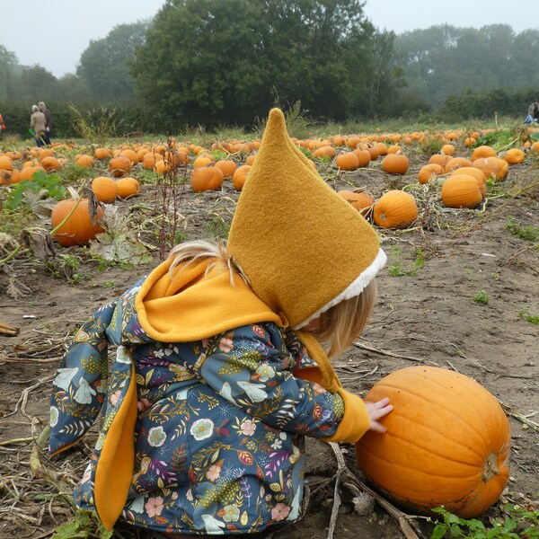 Adult Pixie Hat, Woman Pixie Hat, Purple Wool Hat, Pixie Hat, Witch Hat ...