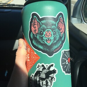 Bat Sticker Vampire Bat Horror Horror Art Horror Decor - Etsy