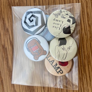 Domo Pins 4 Piece 1 Inch Button Pin Set Comes With - Etsy